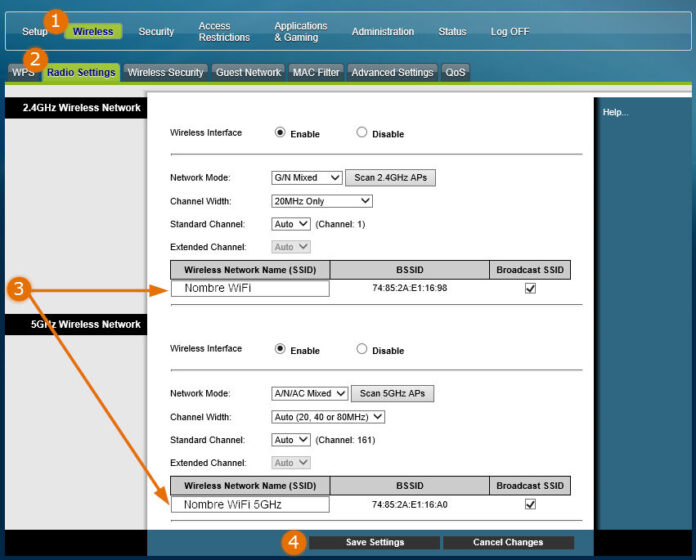 Como cambiar el nombre y contraseña de wifi de Fibertel – El Rincón de ...